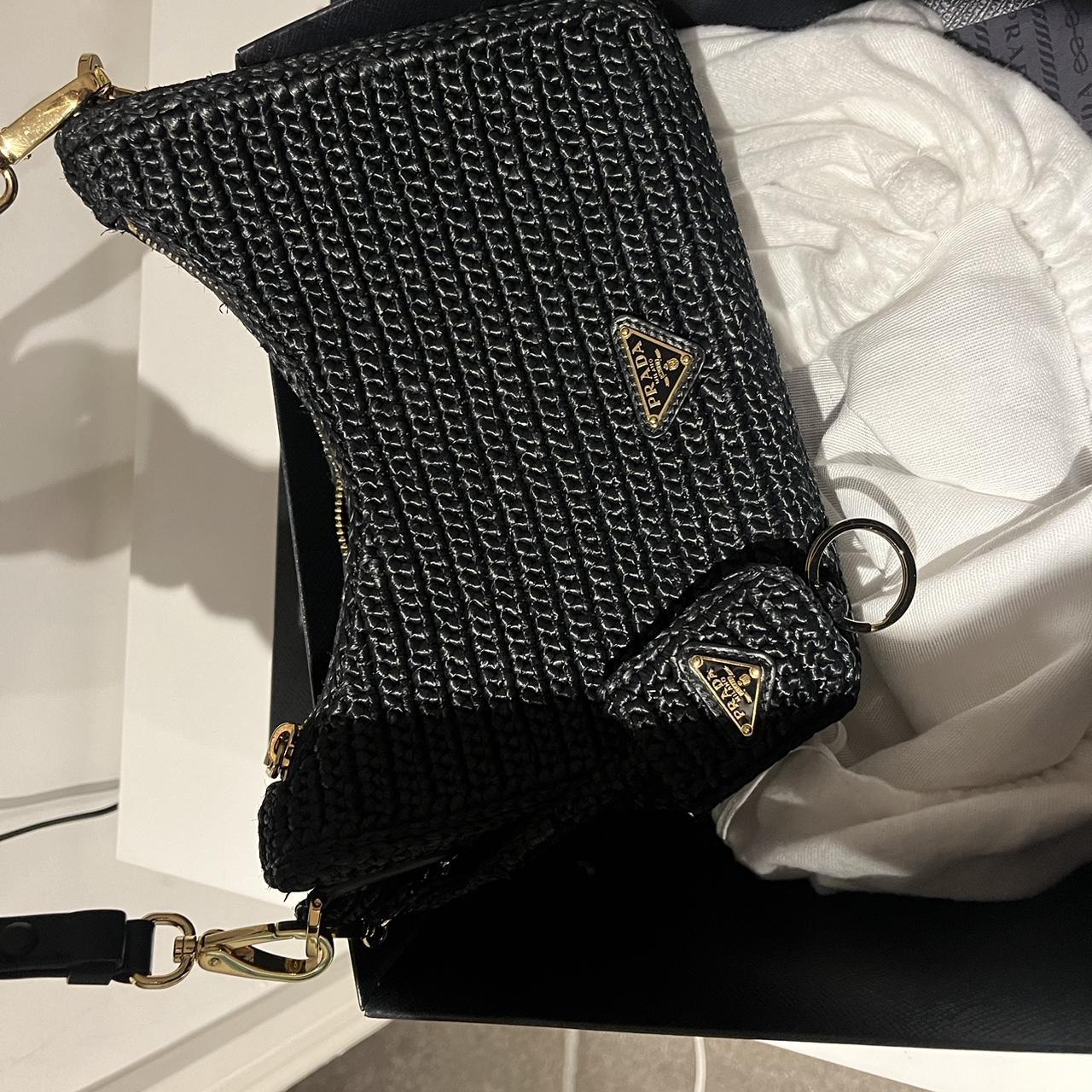 PRADA Re-edition crochet mini bag - Depop