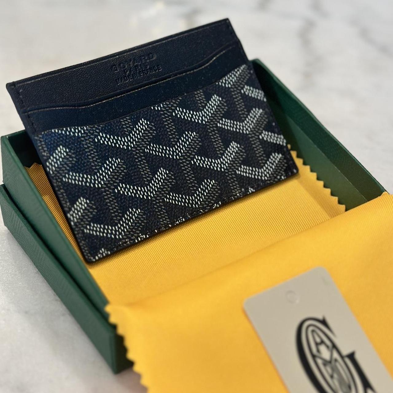 Black Goyard Wallet Card holder 4 Card pockets 1... - Depop