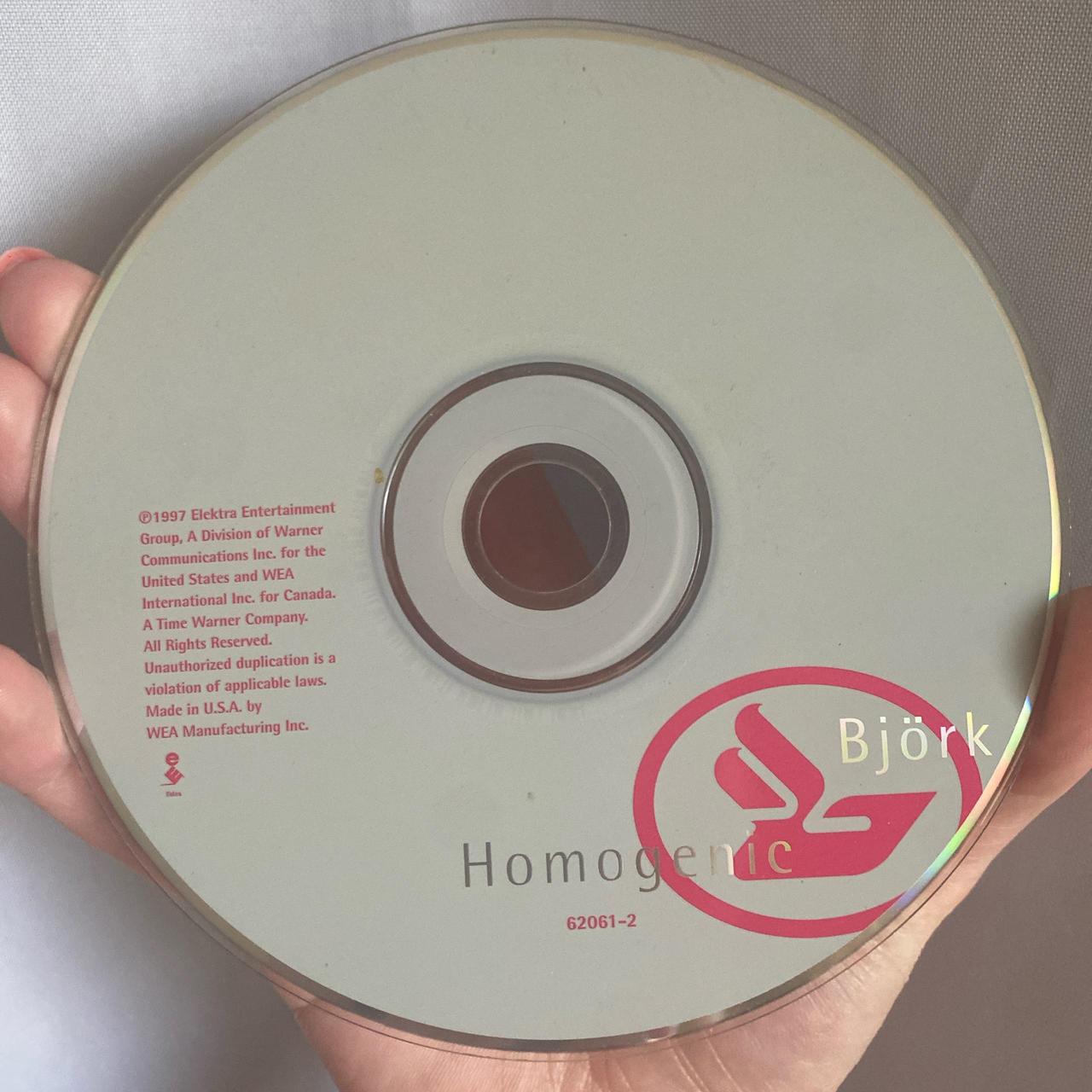 💿bjork homogenic CD 💿 -tested and plays with no... | Depop