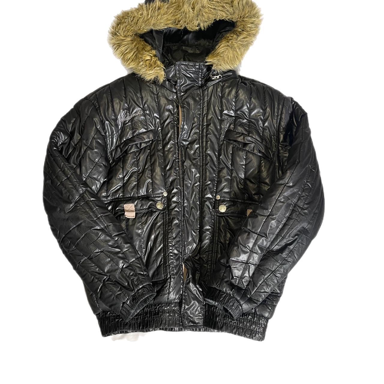 Akademiks fur puffer jacket Glossy high quality... - Depop