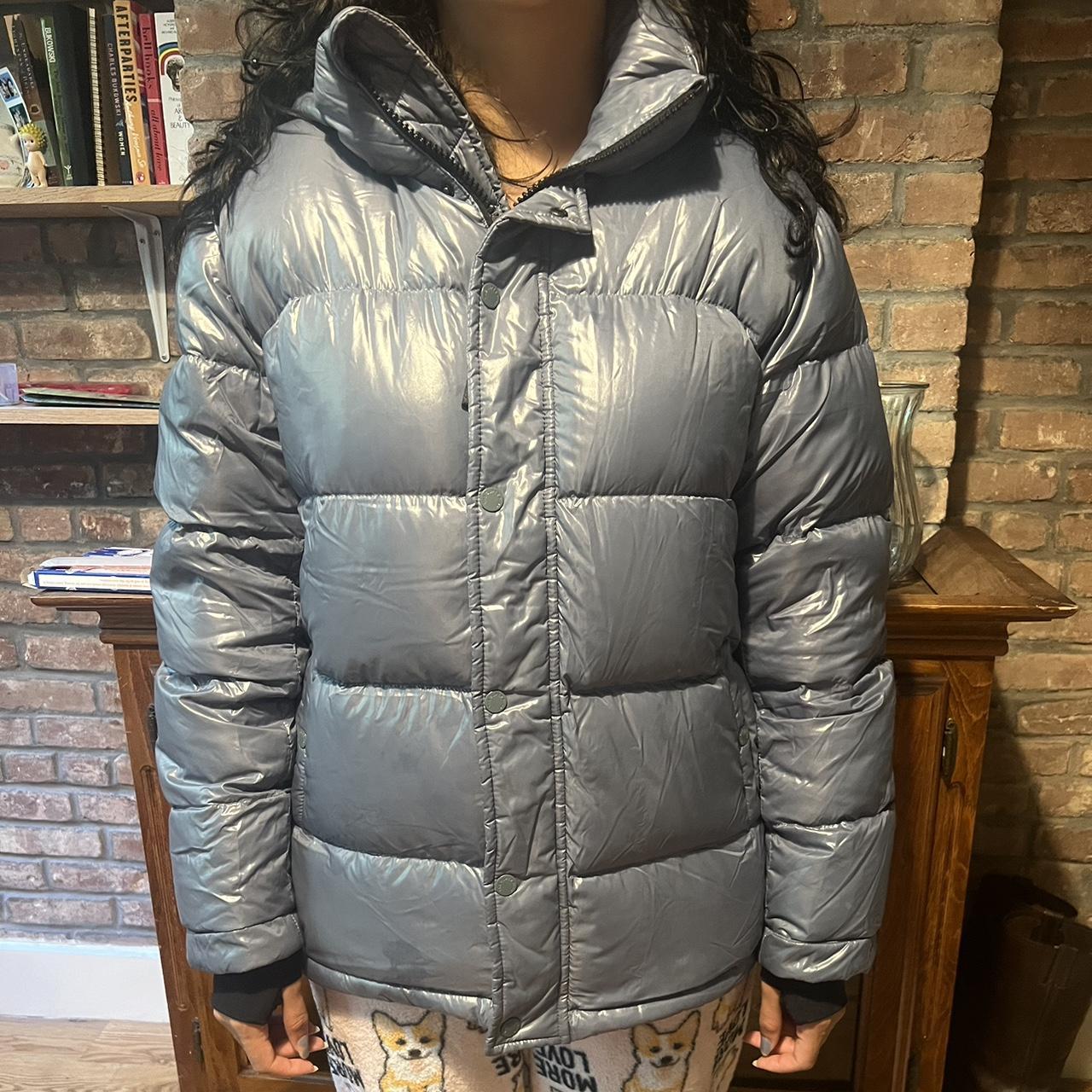 Aritzia— The Super Puff (shiny goose-down puffer... - Depop