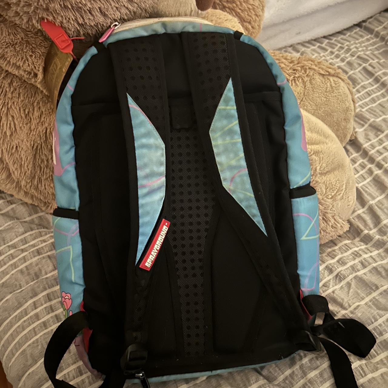 Sprayground Men's Blue and Pink Bag | Depop