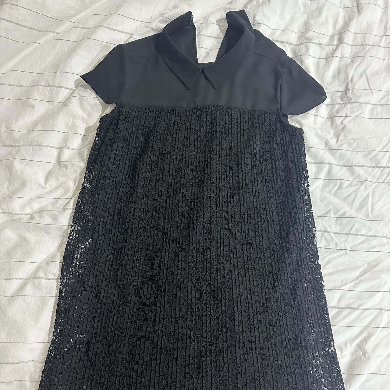 Black Nanette Lepore Peter Pan collar dress with... | Depop