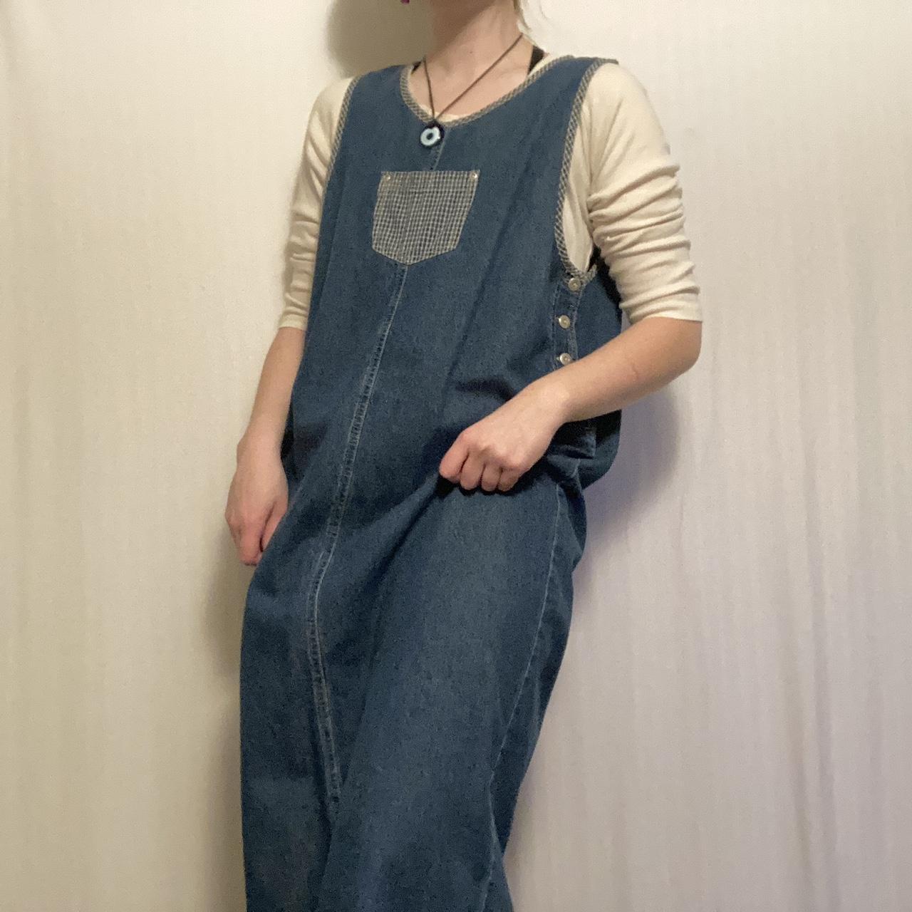 90s Classic Denim Frock 1990s Vintage This frock is... - Depop