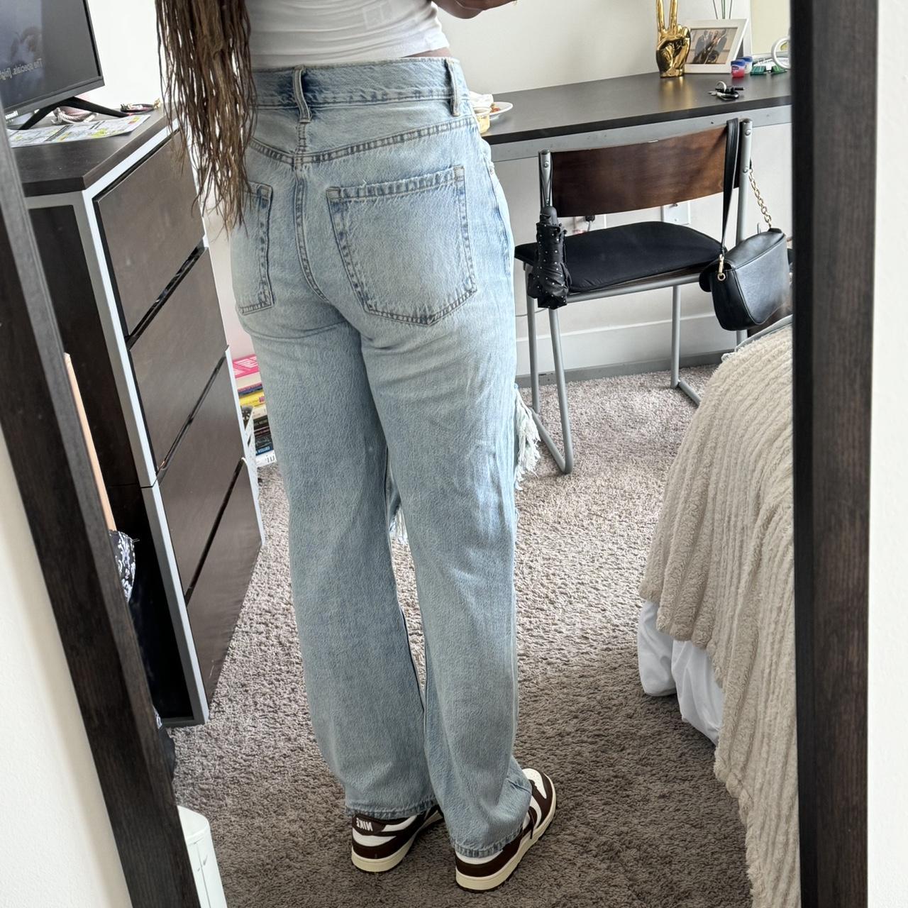 90s baggy Aeropostale ripped jeans - Depop
