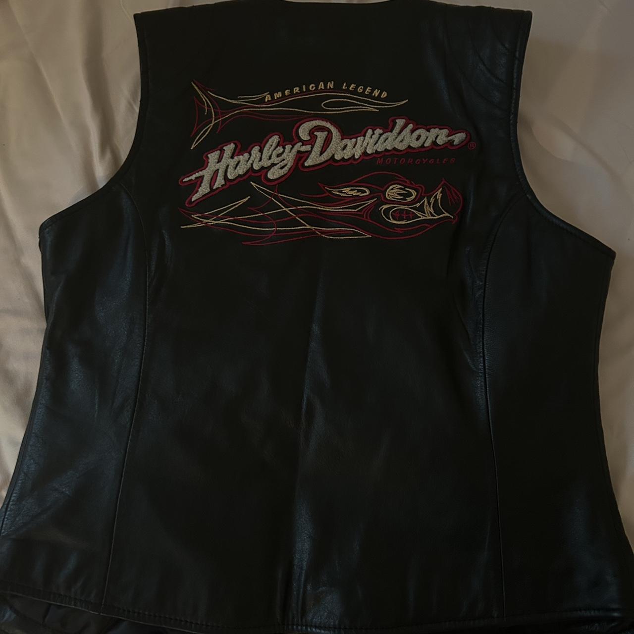 Harley Davidson Leather Vest Still has tags on... - Depop