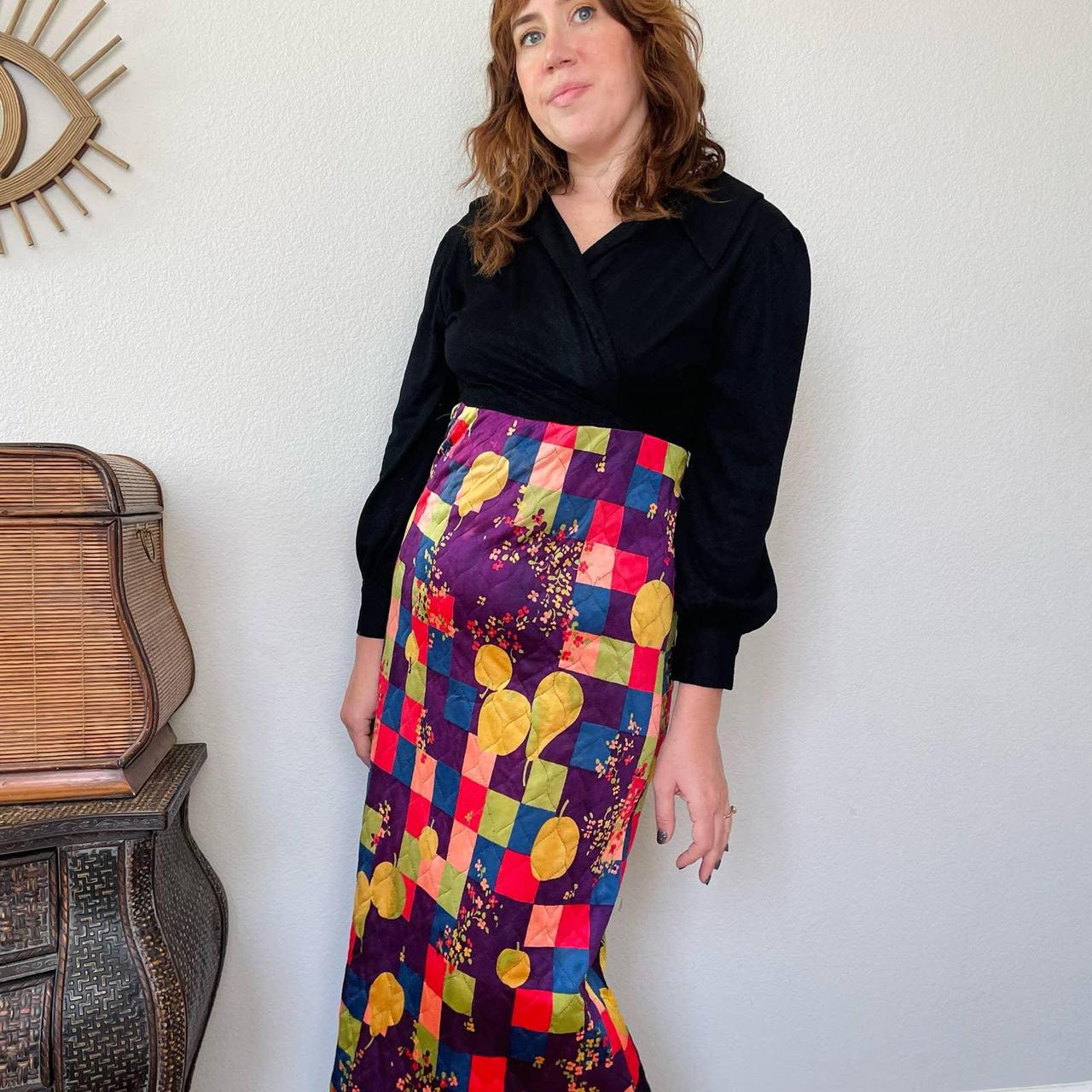 So funky and fabulous 60s-70s vintage hostess dress... - Depop