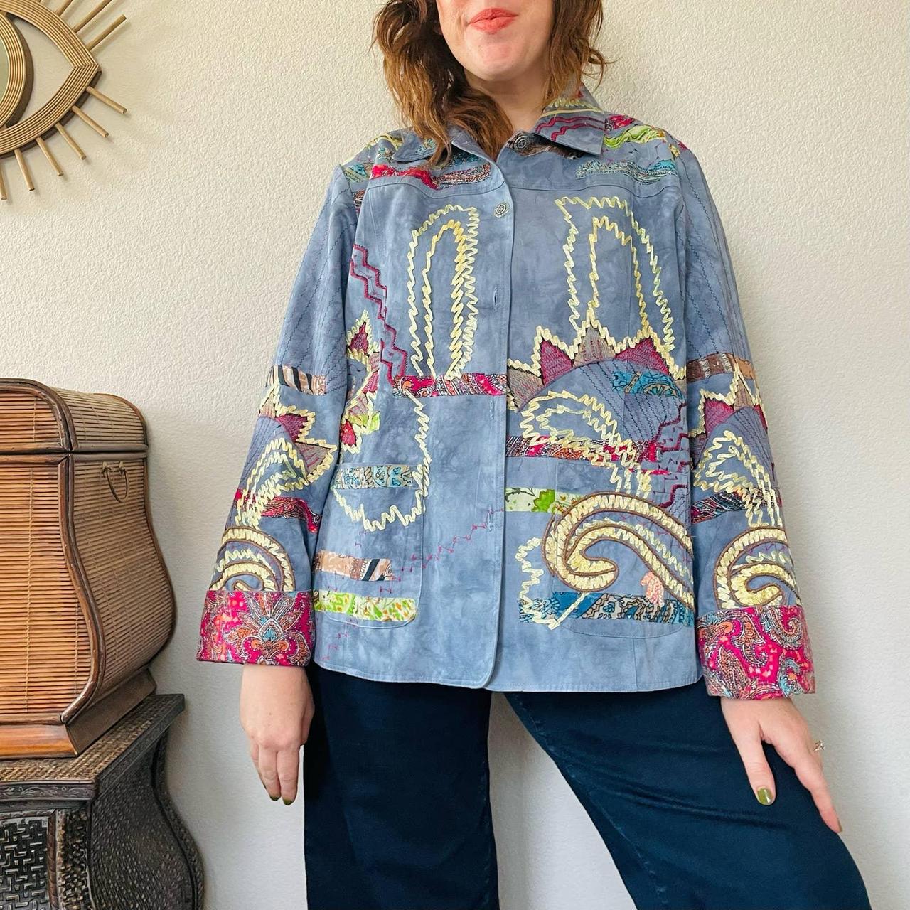 Chaotic cool maximalist vintage 90s jacket by Norm... - Depop