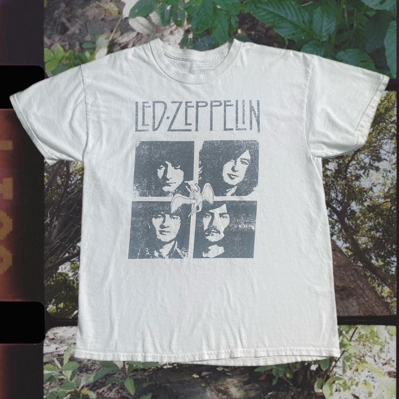 Led Zeppelin Graphic T-Shirt Size|M/L - Depop