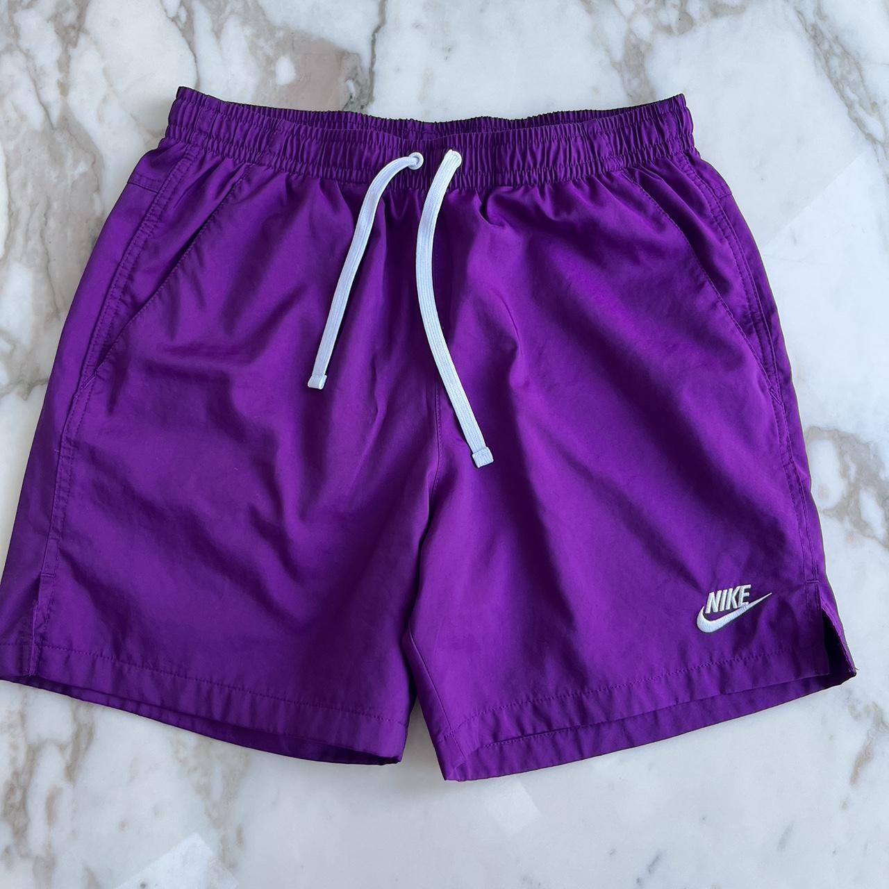 Purple Nike Shorts Athletic wear or swim Size small... - Depop