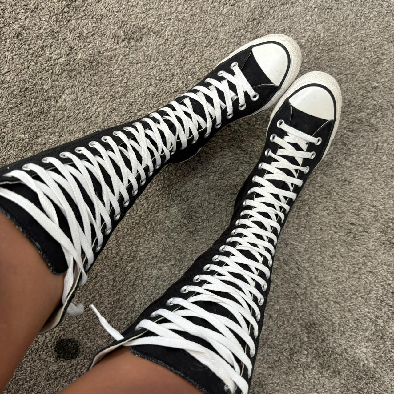 CRAZYYYY HIGH KNEE CONVERSE -extremely sought out... - Depop