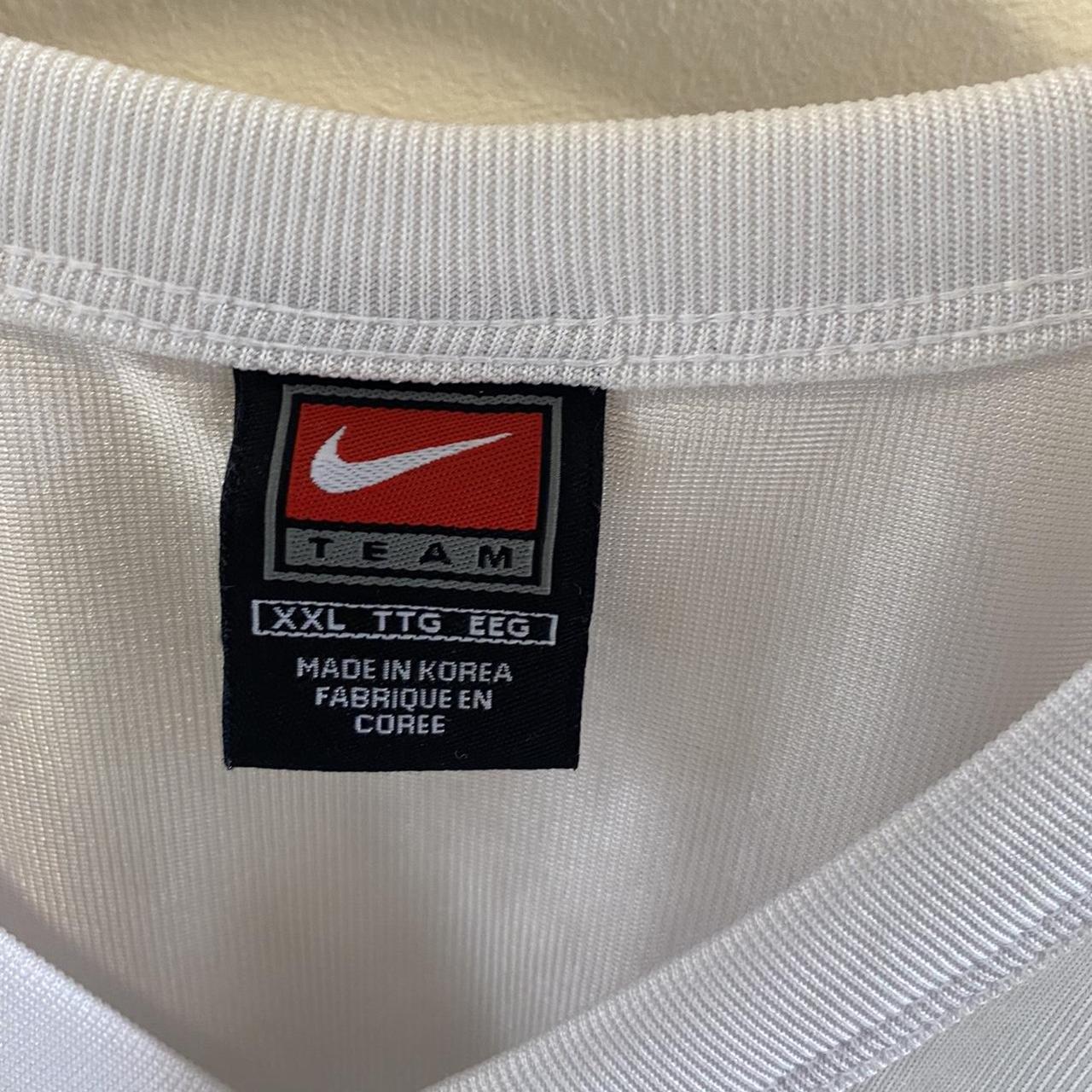 Vintage white nike jersey! A streetwear and late 90s... - Depop