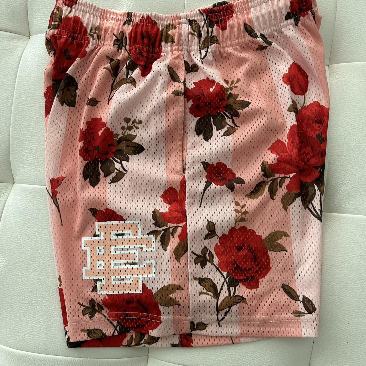 Eric Emanuel rose shorts size small. Worn 1x. No... - Depop