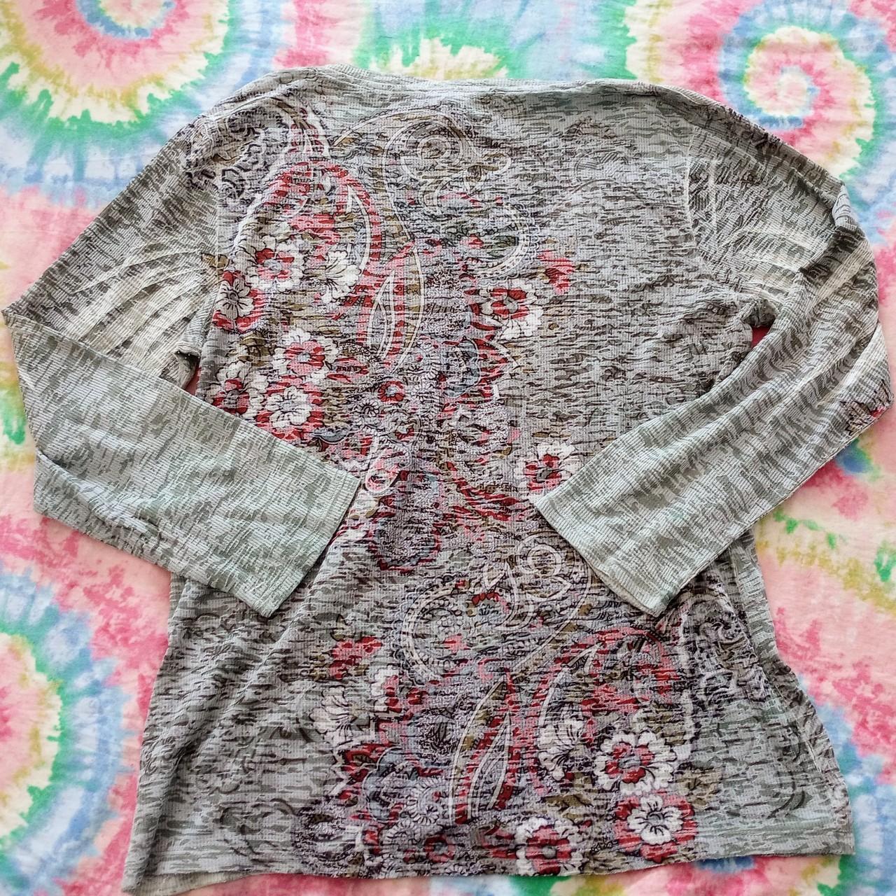 Romantic Grunge Y2k style fairy boho printed long... - Depop