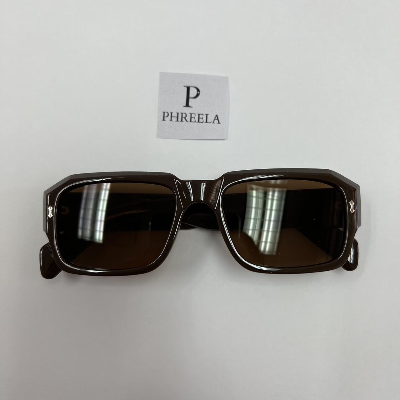 Retro Brown square sunglasses / trendy brown... - Depop