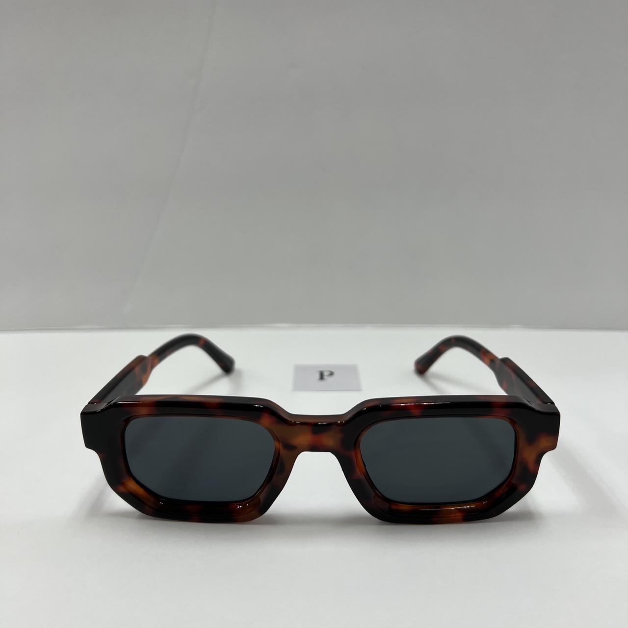 Retro square leopard sunglasses / vintage leopard... | Depop