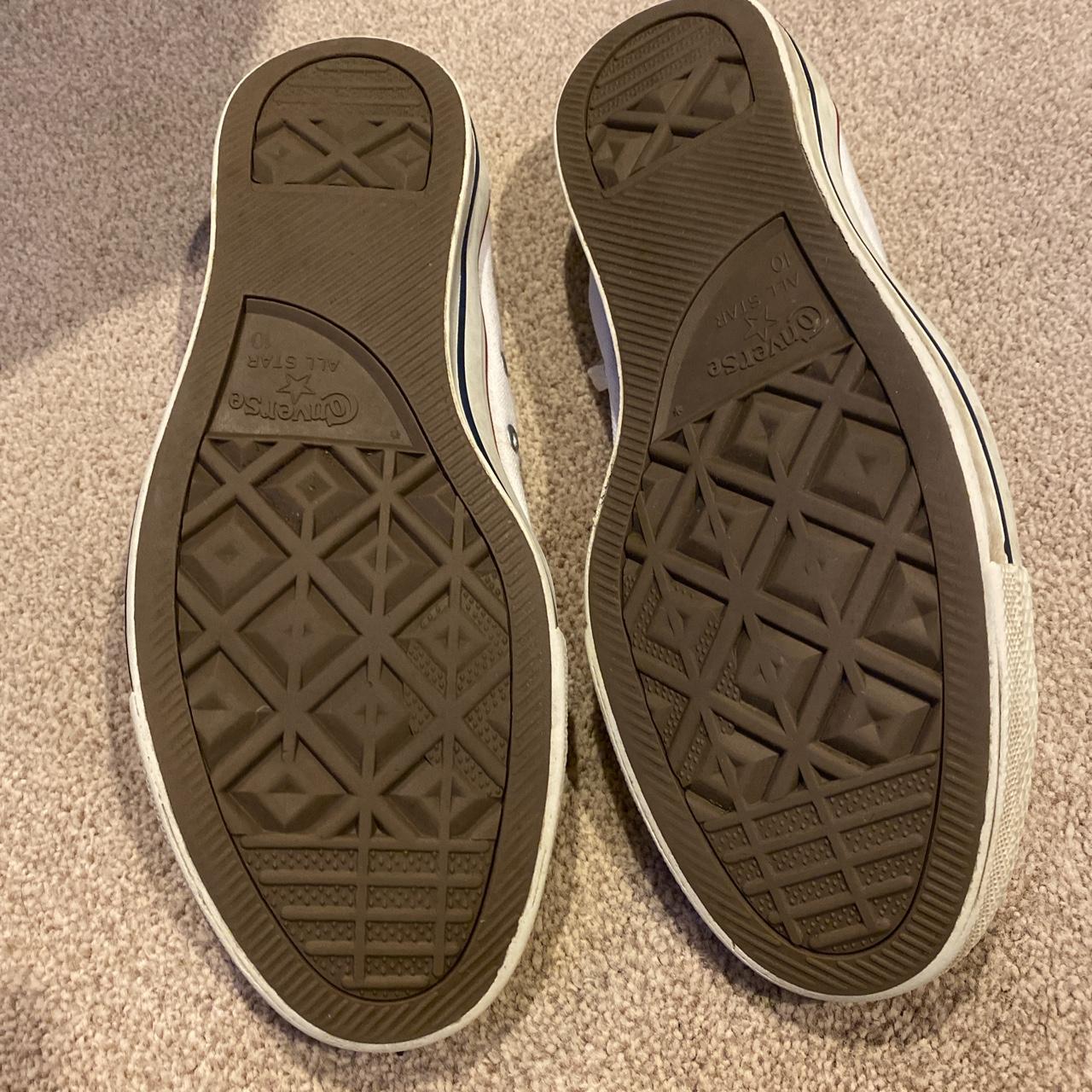 White Converse all stars, good condition been... - Depop