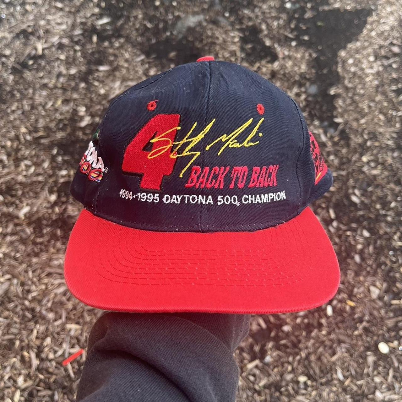 Vintage 90’s NASCAR Championship Snapback Hat... - Depop