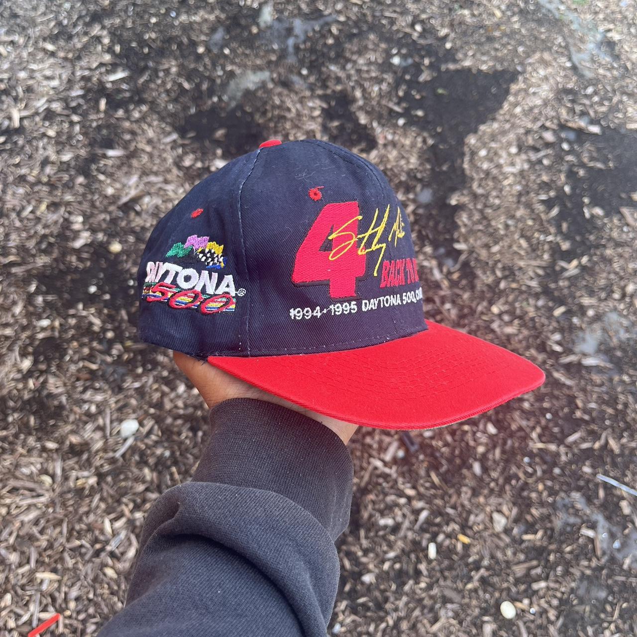 Vintage 90’s NASCAR Championship Snapback Hat... - Depop