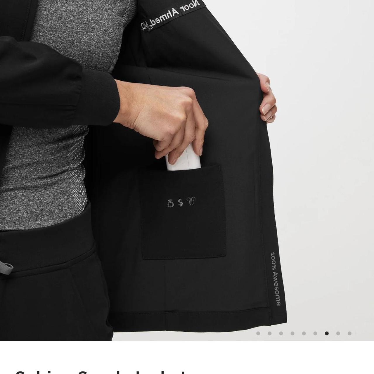 Brand New - FIGS Sebina Scrub Jacket in Black.... | Depop