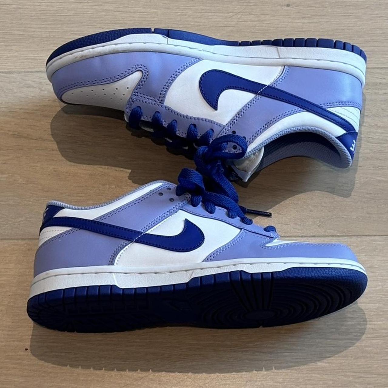 Nike Low Dunks blueberry purple color (sooo cute)... - Depop