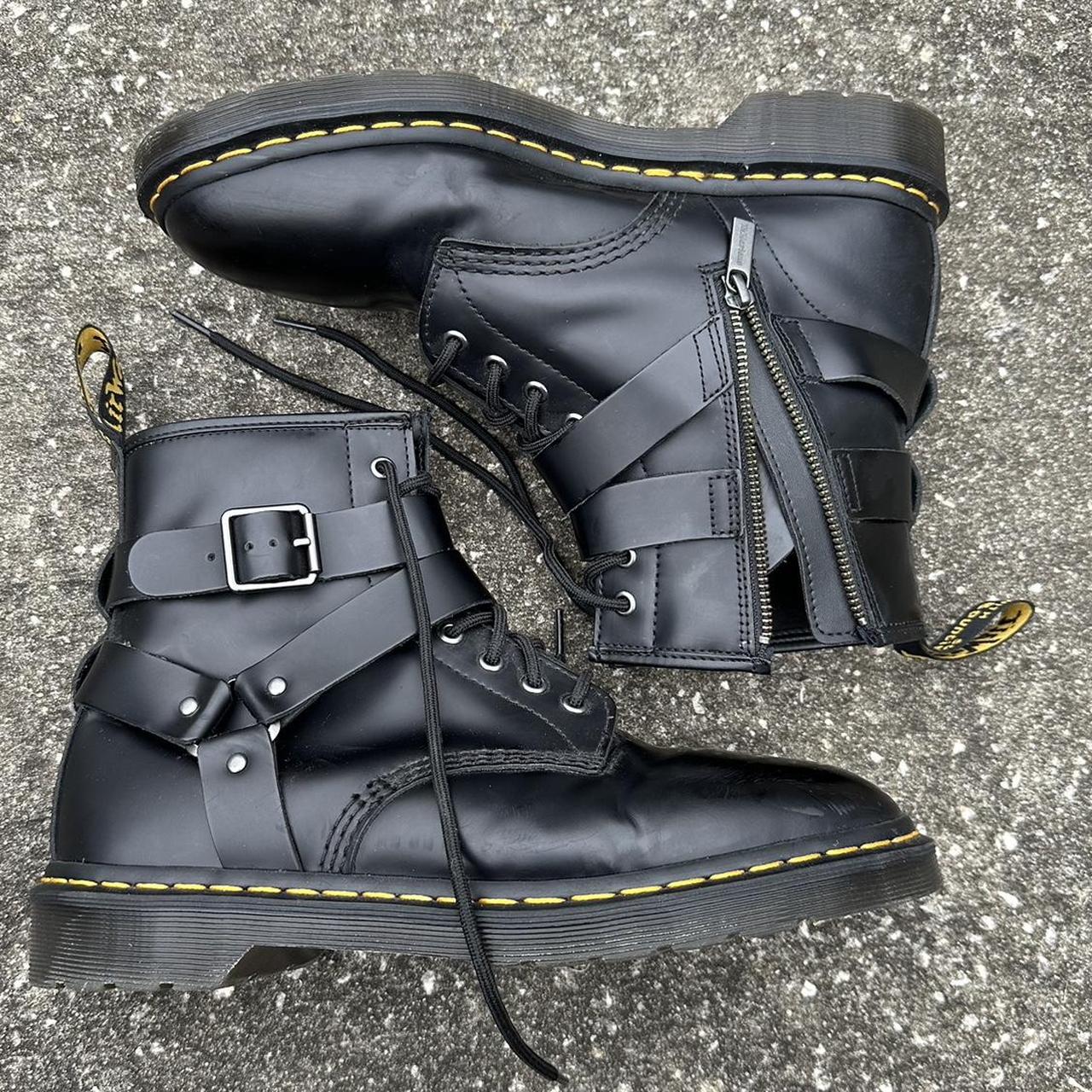 doc martens *open to offers* size 10 straps and... - Depop