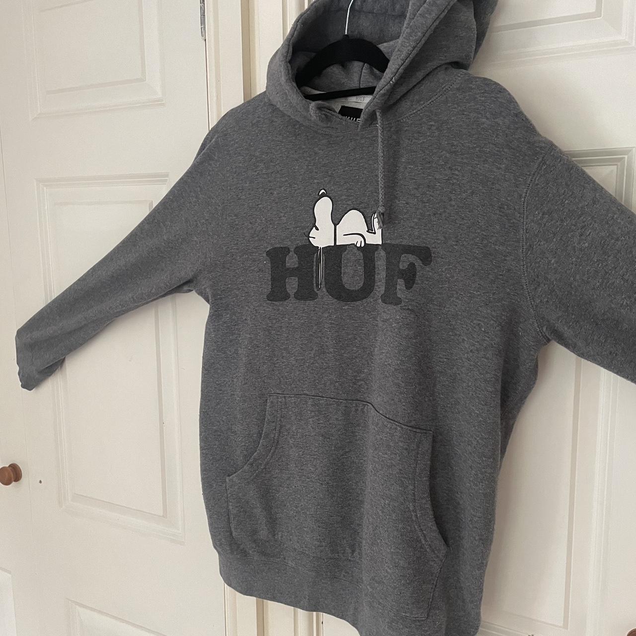 HUF x snoopy hooded sweatshirt limited edition was... - Depop