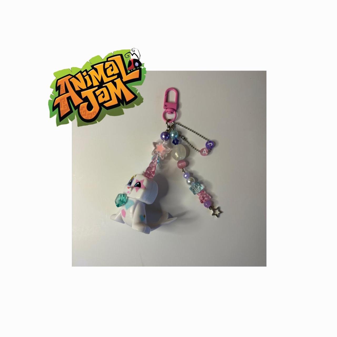 Handmade Animal Jam keychain 🐾 Seal with stars... | Depop