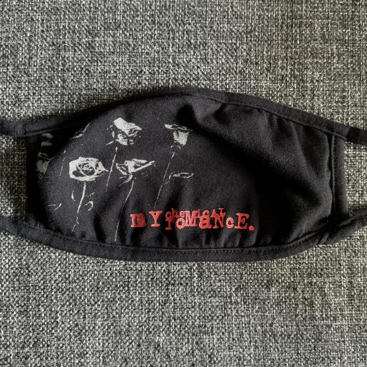 My Chemical Romance black and red soft face mask... - Depop