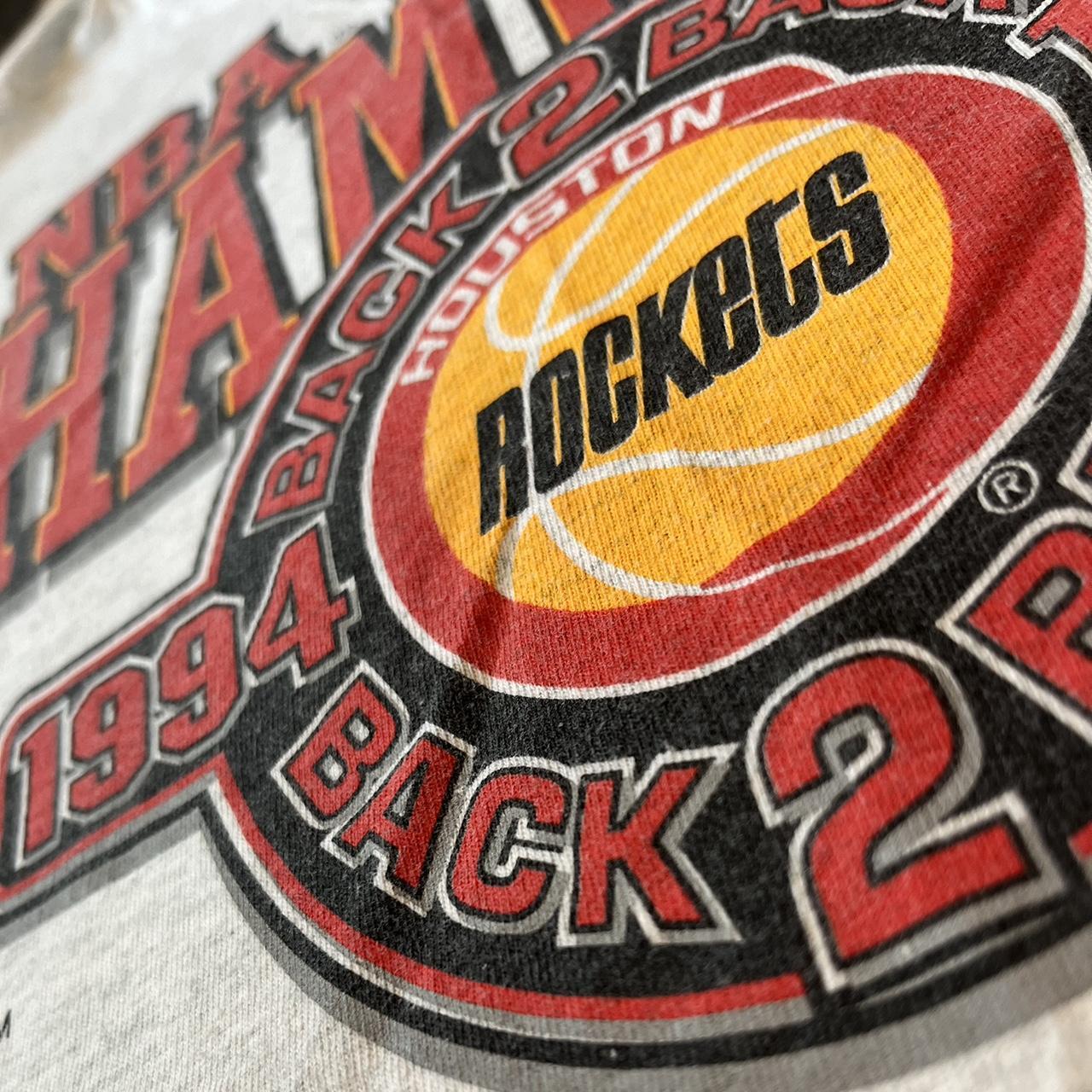 Vintage 1995 Houston Rockets Champion T-shirt NBA... - Depop