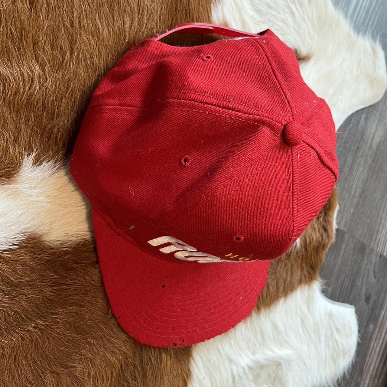 Vintage Red Wool Houston Rockets Trucker Hat NBA... - Depop