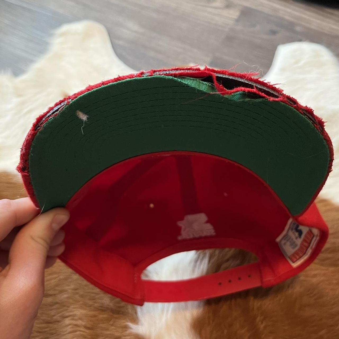 Vintage Red Wool Houston Rockets Trucker Hat NBA... - Depop