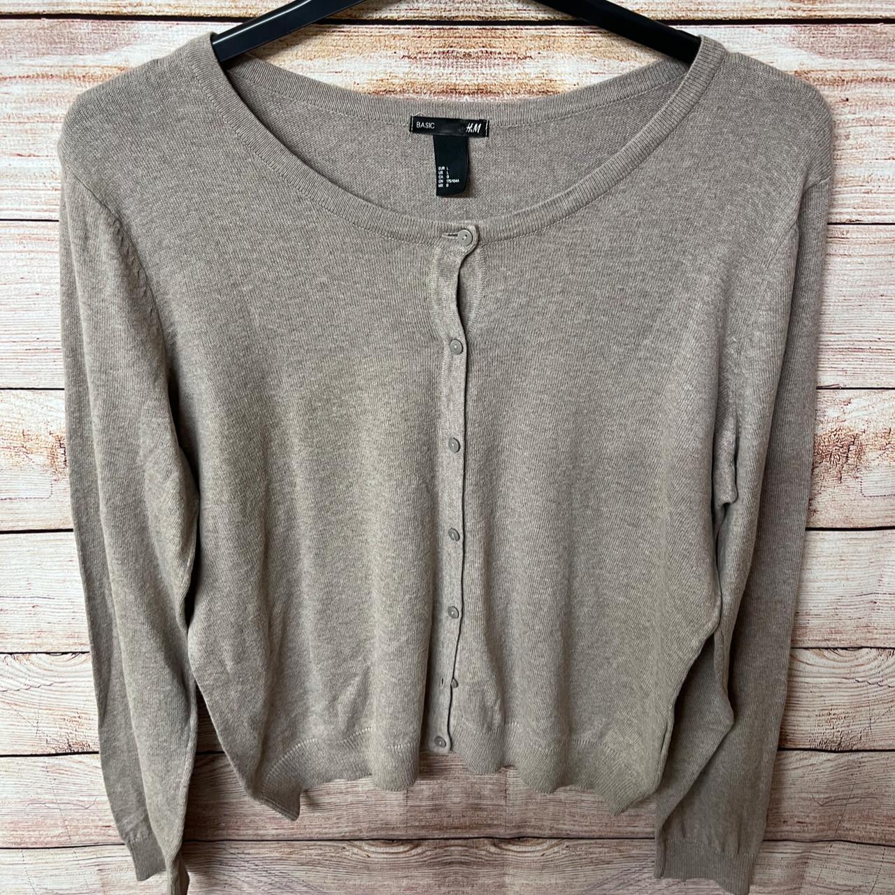 H&M Organic cotton, Cardigan, Ladies, Excellent, L - Depop