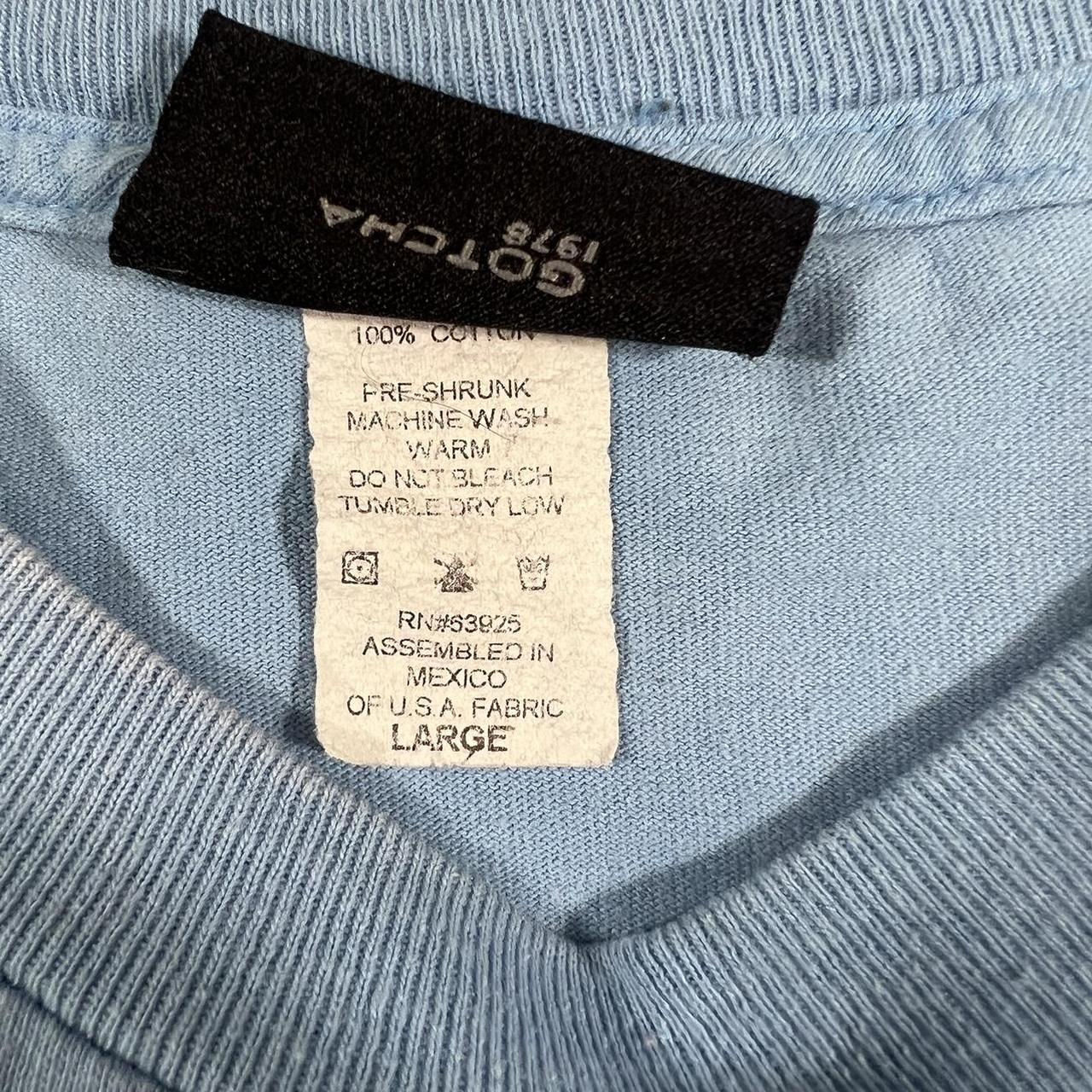 Gotcha Men's Blue and Navy T-shirt | Depop