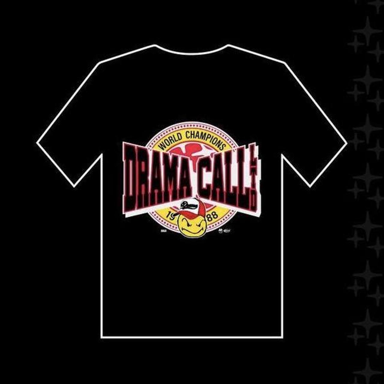 Drama Call Men's Black T-shirt | Depop