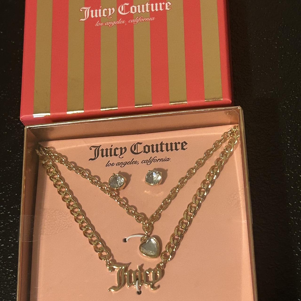 Juicy couture gold necklace store