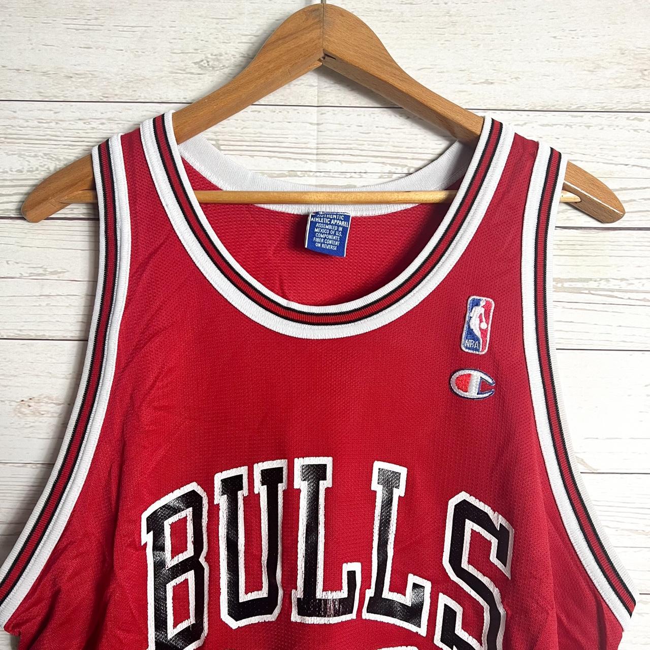 Vintage 90s Essential Red Chicago Bulls Scottie... - Depop