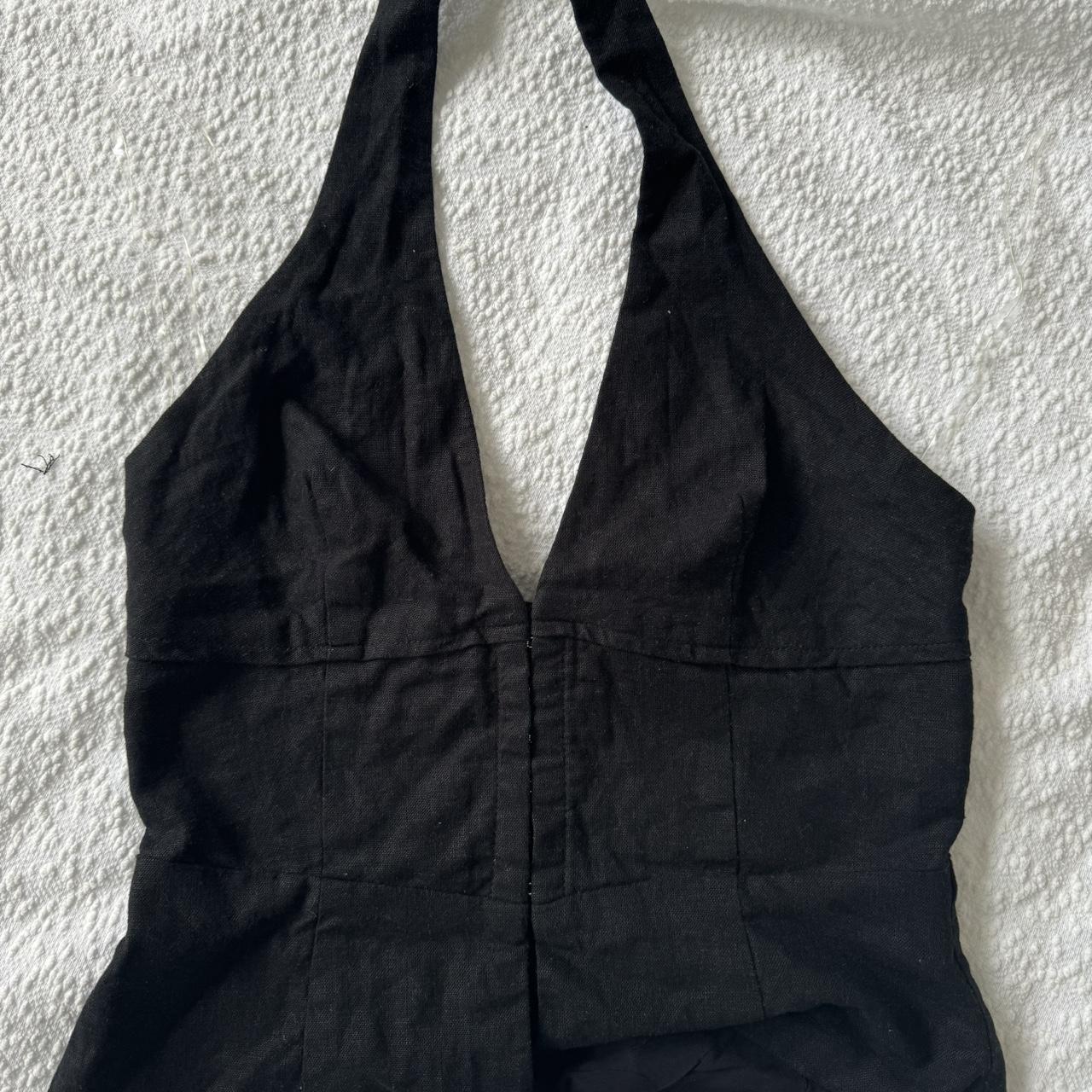Glassons linen set in black Size 6 Worn one time!... - Depop