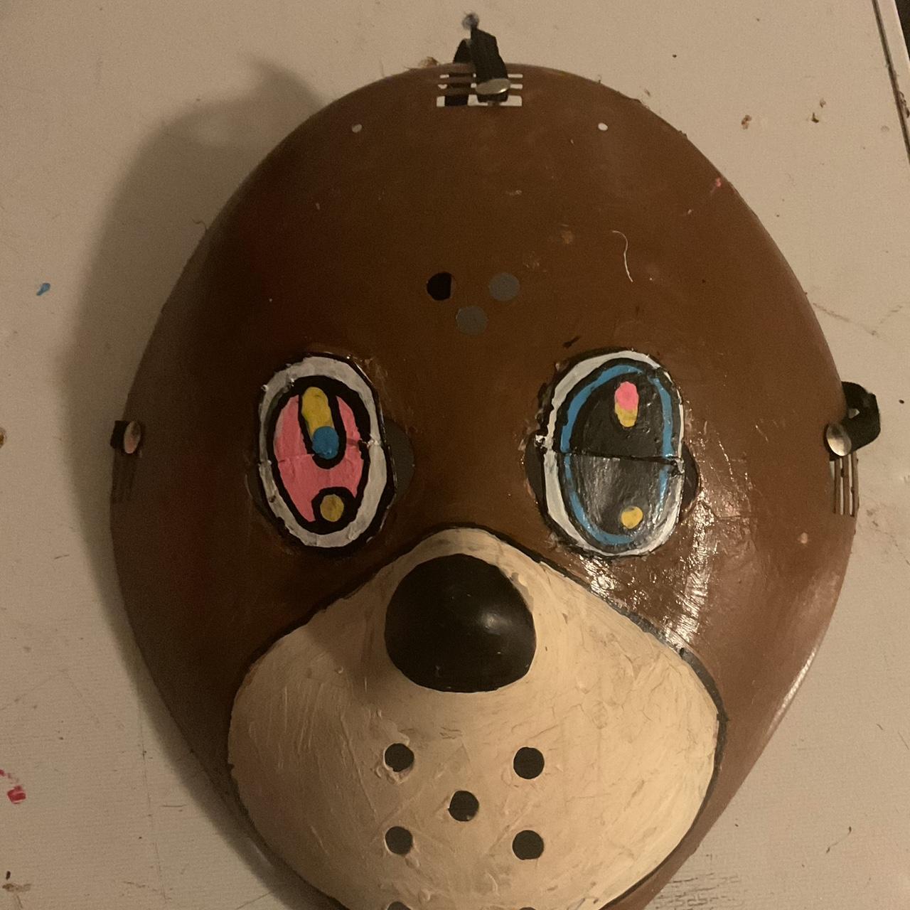 Kanye West bear Jason mask custom-made - Depop