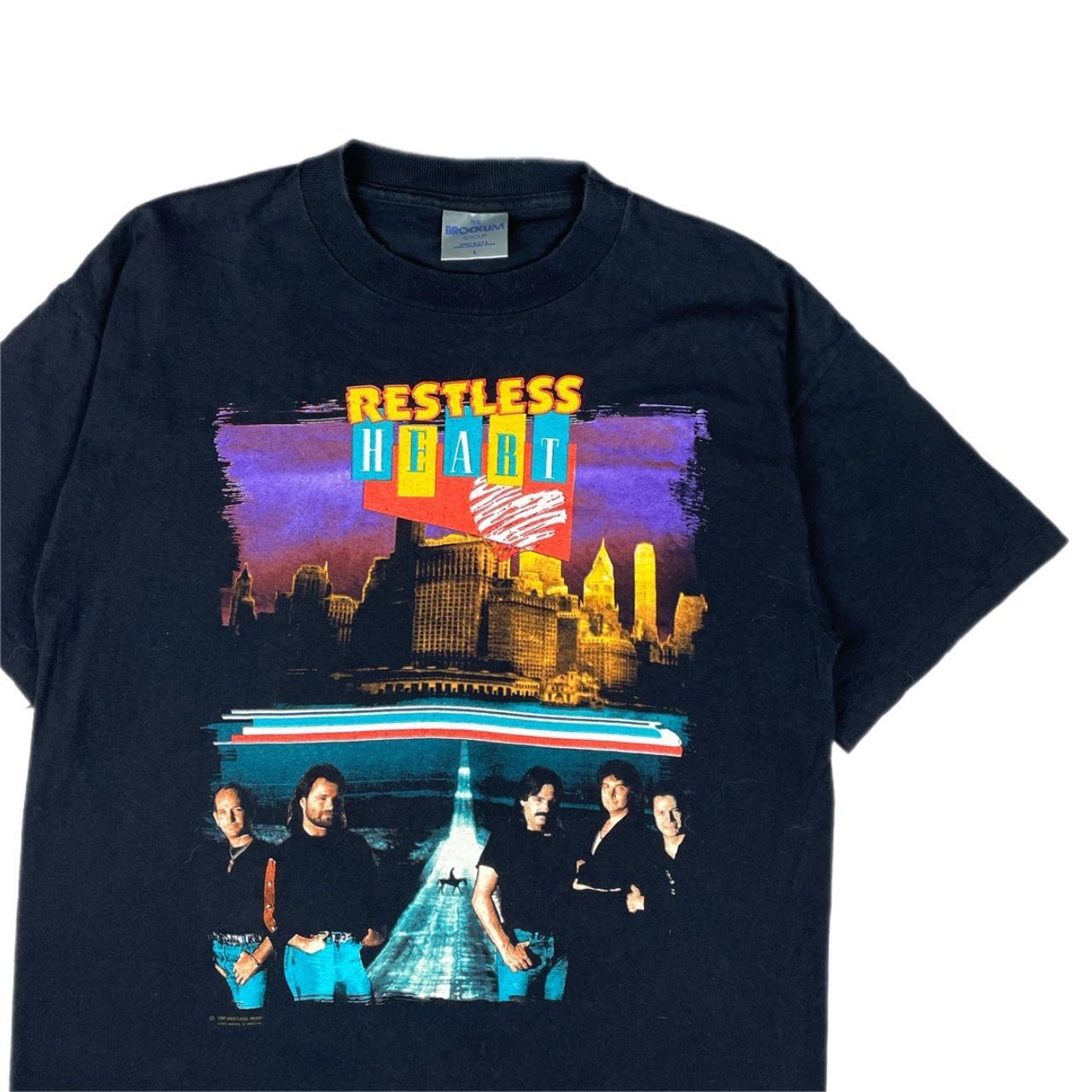 Vintage 1991 Restless Heart Tour T Shirt Good... - Depop