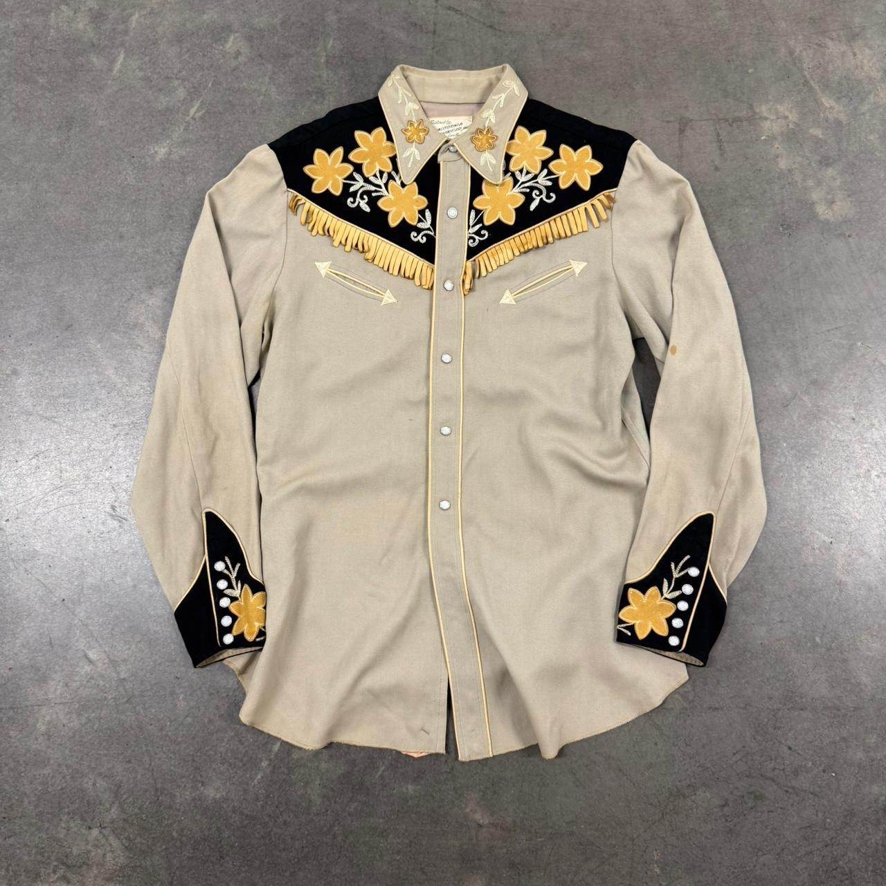 Vintage 40s 50s California Ranchwear Gabardine... | Depop