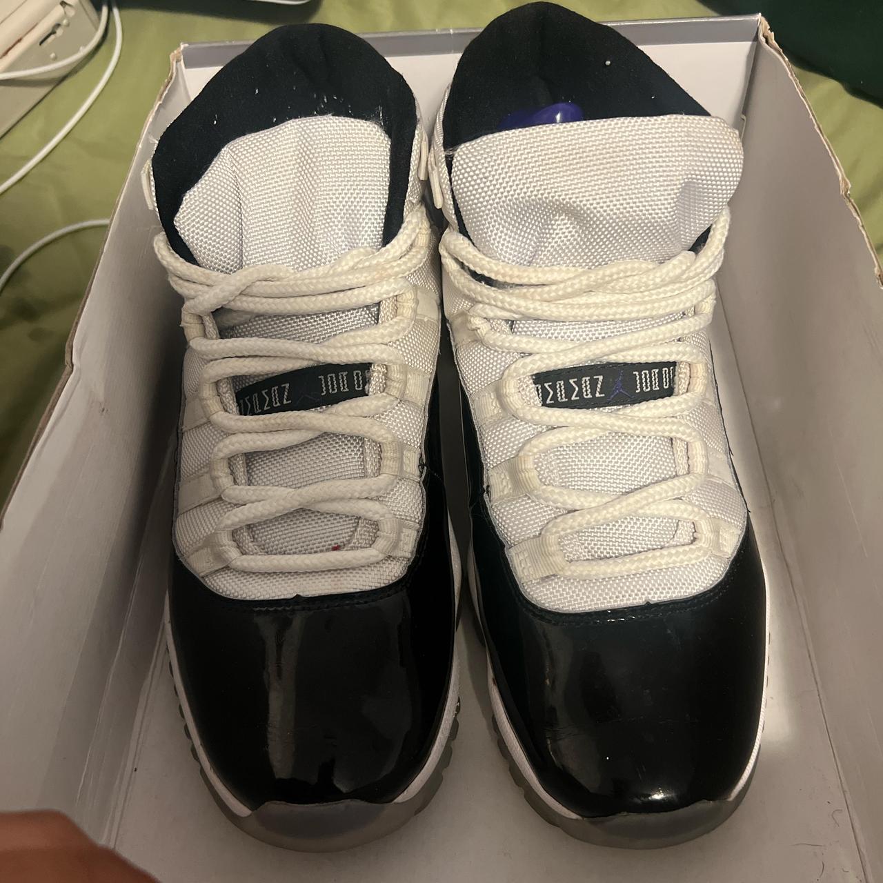 Black and white Concord 11’s w/ box and crease... - Depop