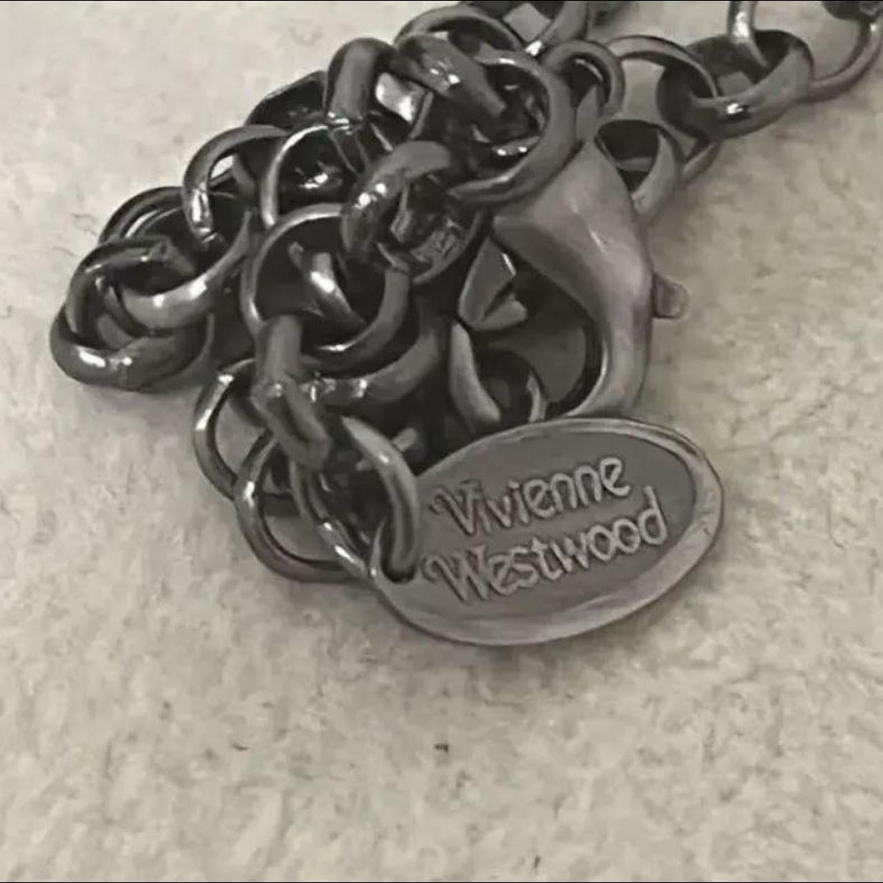 vivienne westwood vblack orb necklace vintage real... - Depop