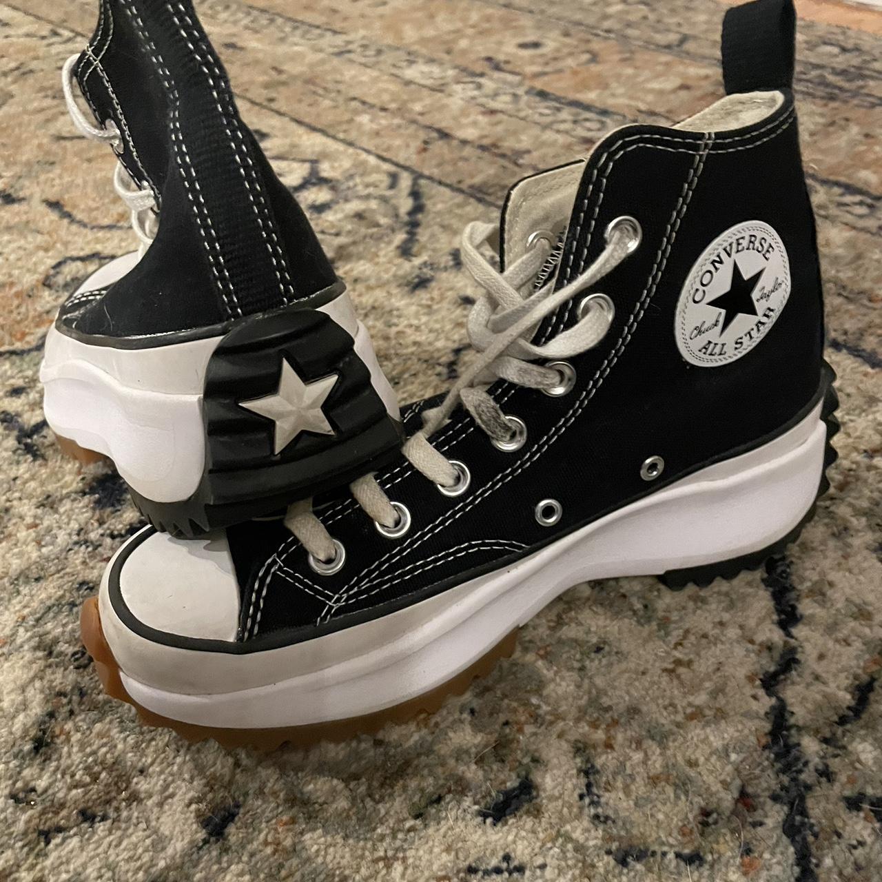 Black Chunky Converse - Depop