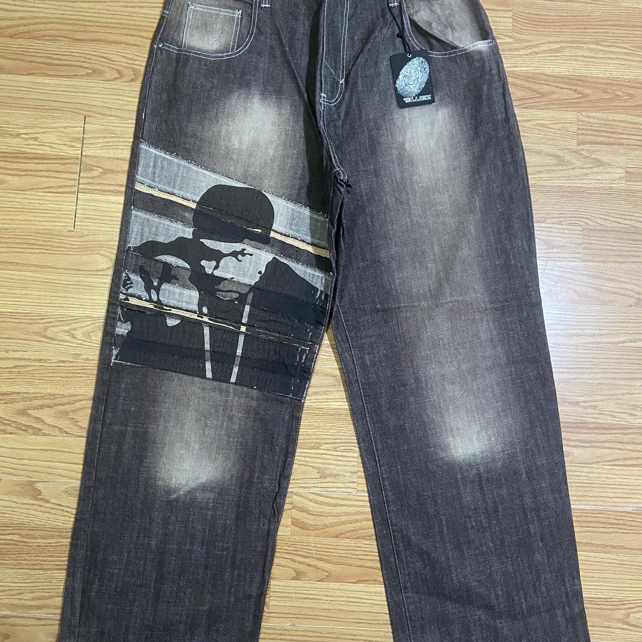 2000’s y2k bluez “50 cent” baggy jeans size:42w... - Depop