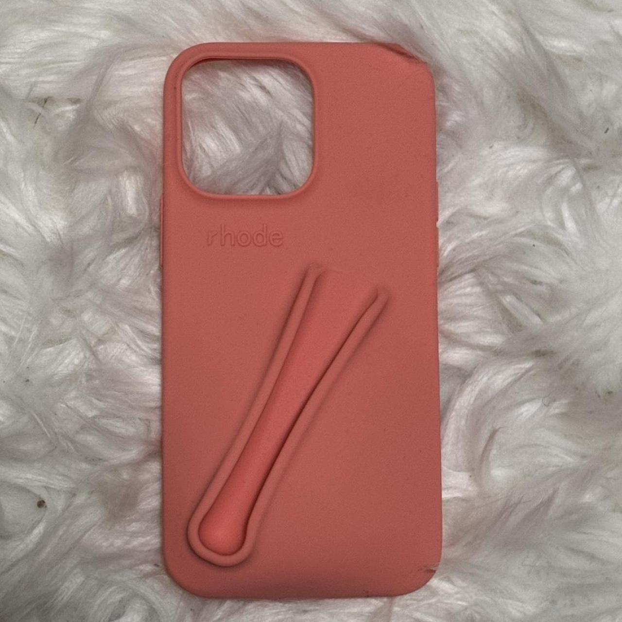 rhode iphone lip balm case for iphone 15 pro max coral | Depop
