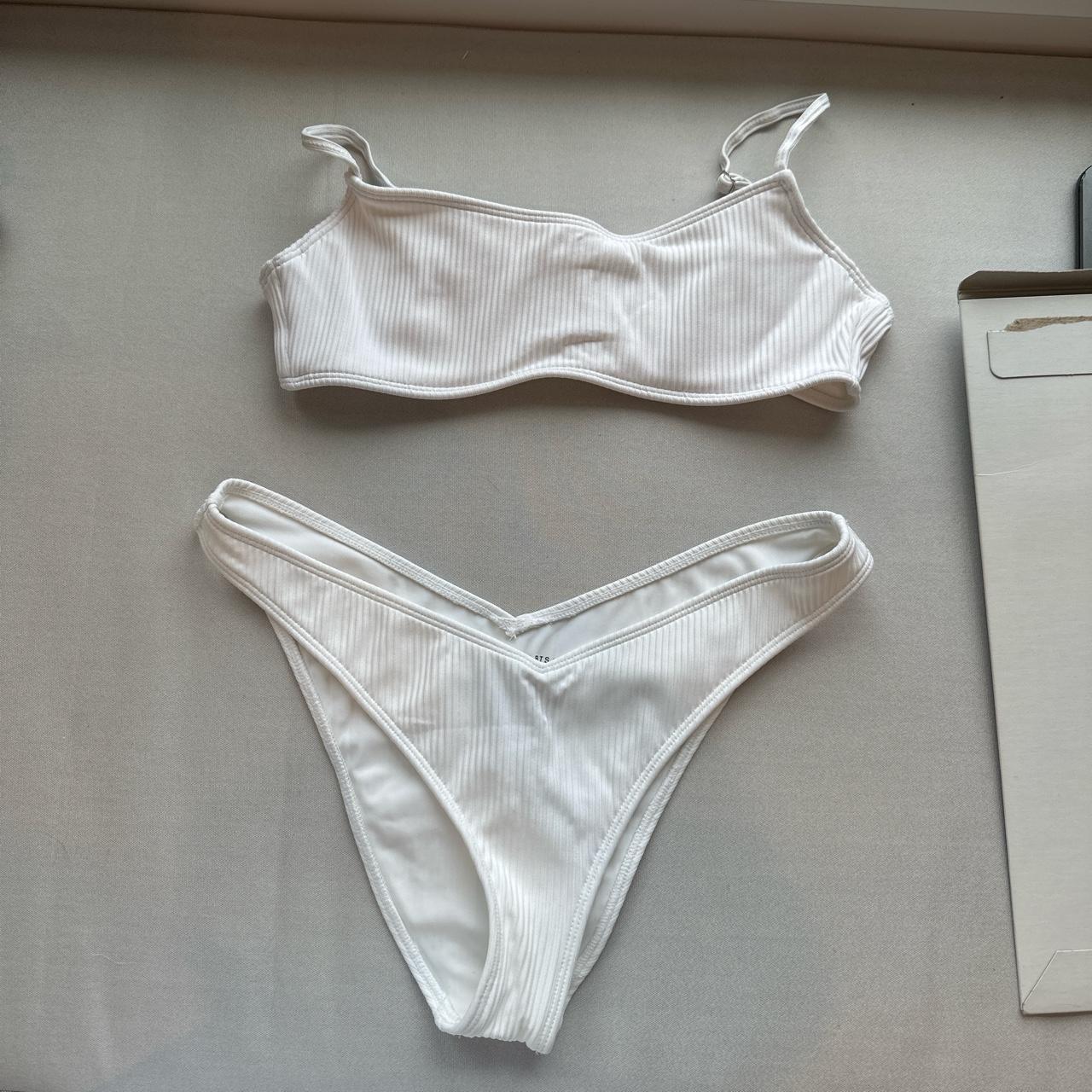 Hollister Co Womens White Swimsuit One Piece Depop
