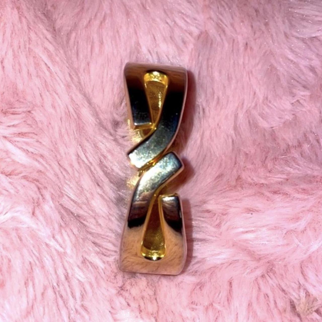 Vintage gold cuff bracelet Mid century modern... - Depop