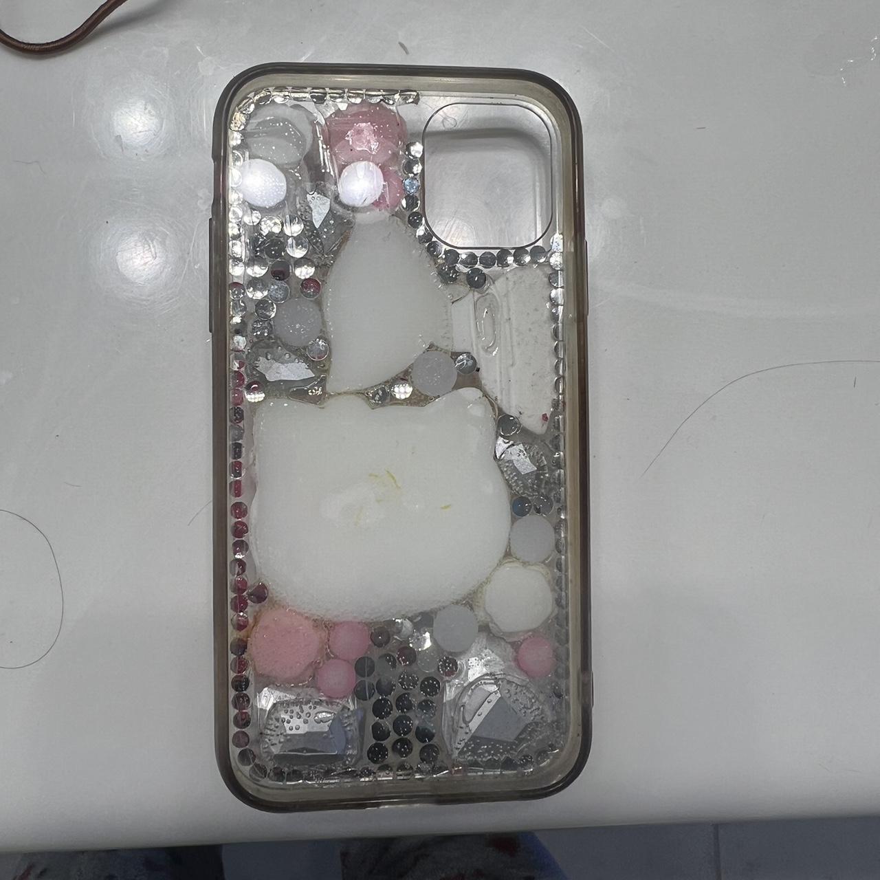 bedazzled hello kitty iphone 12 phone case -a... - Depop