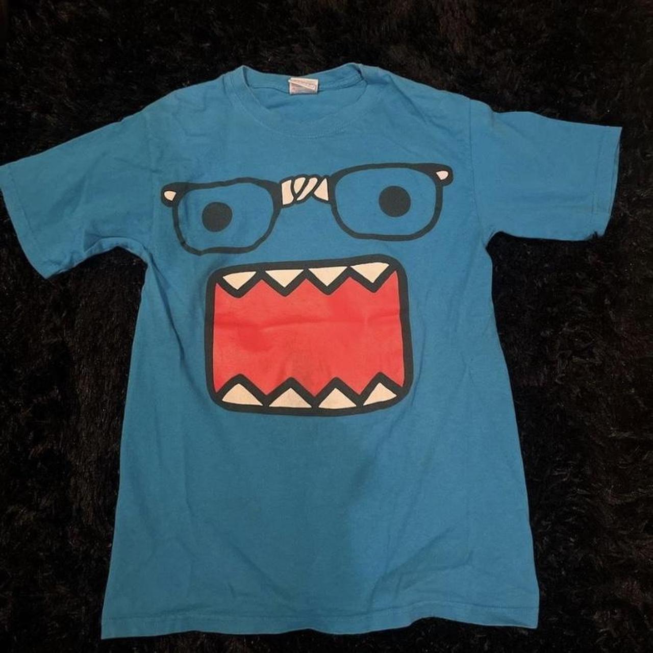 Domo kun blue nerd t shirt size s the tag is not... | Depop